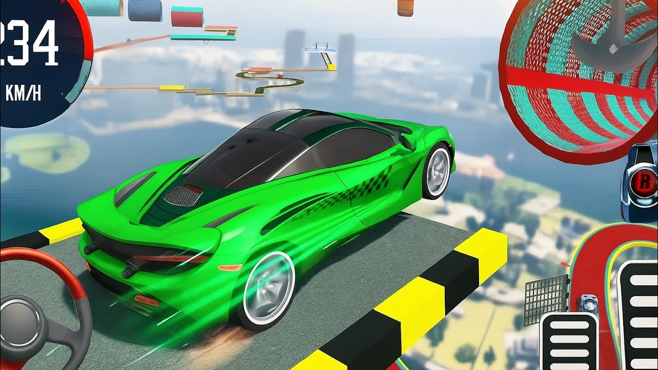 Ramp Car Extreme Racing - Mega Ramp GT Car Driving Stunts - Impossible ...