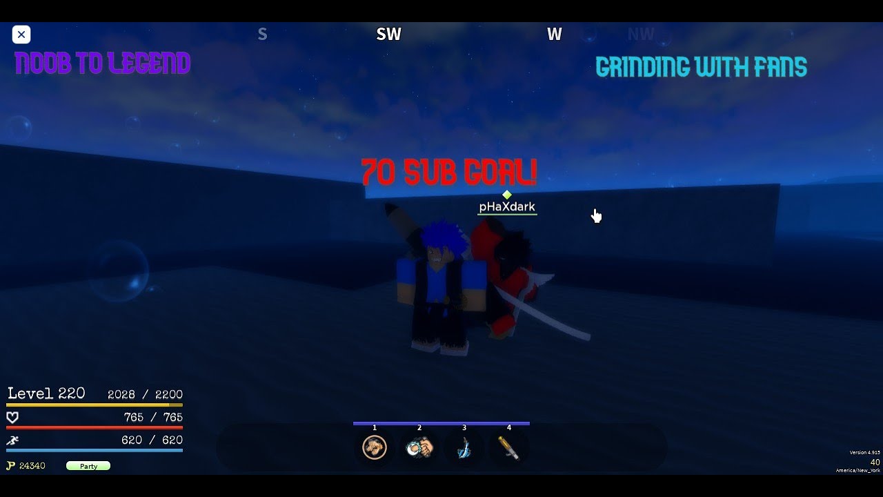 (GPO)GRINDING WITH FANS|70 SUB GOAL|Noob To Legend Ep:2|Early Stream ...