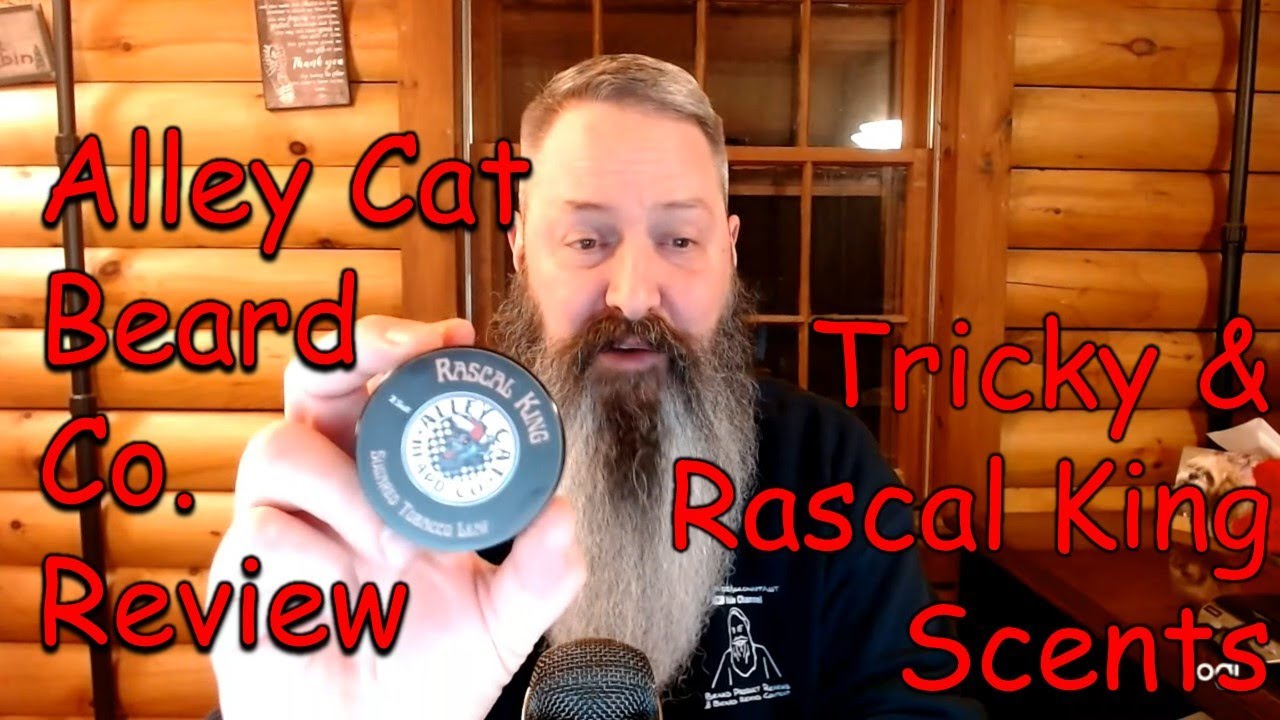 Alley Cat Beard Co. Review of Tricky and Rascal King Scents - YouTube