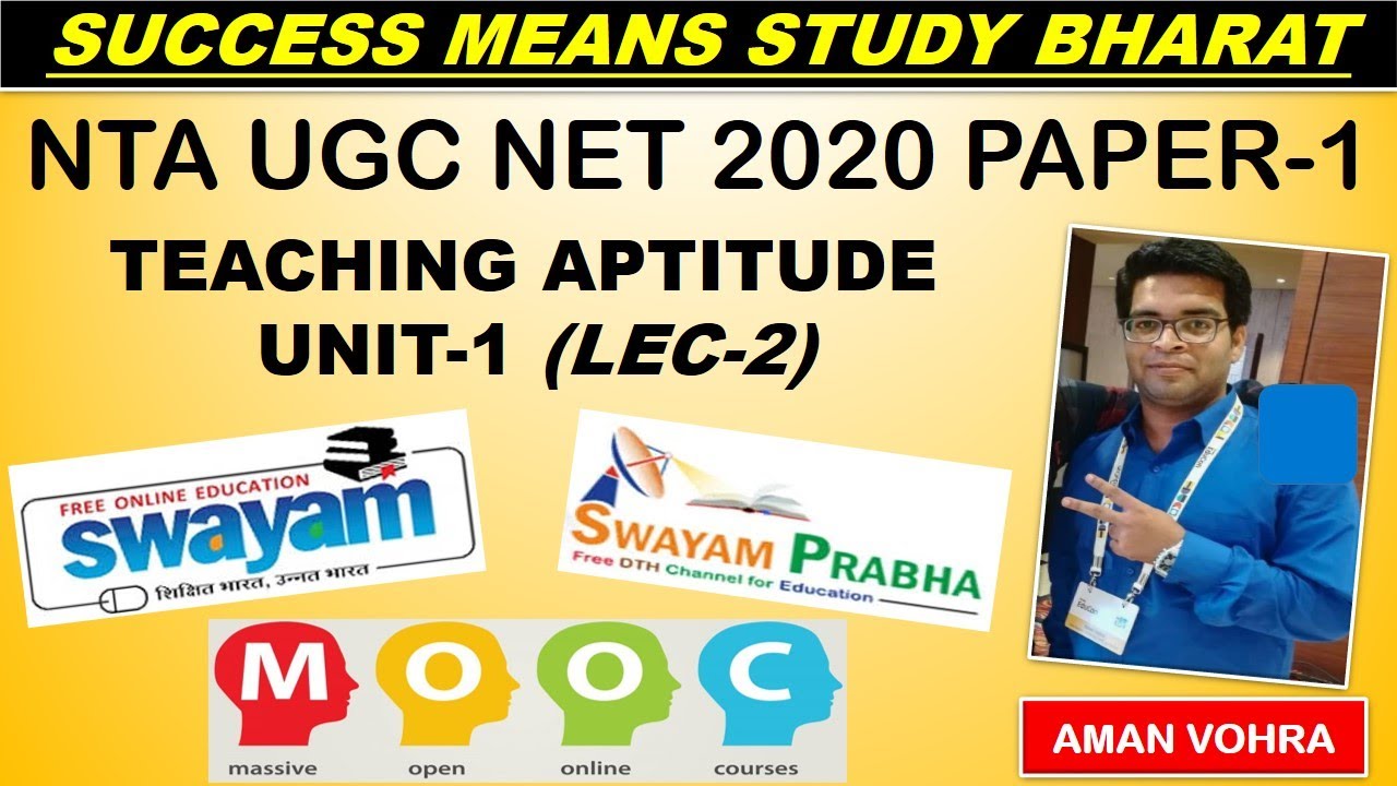 Swayam Moocs Swayam Prabha Lec 2 ugc net 2020 - YouTube