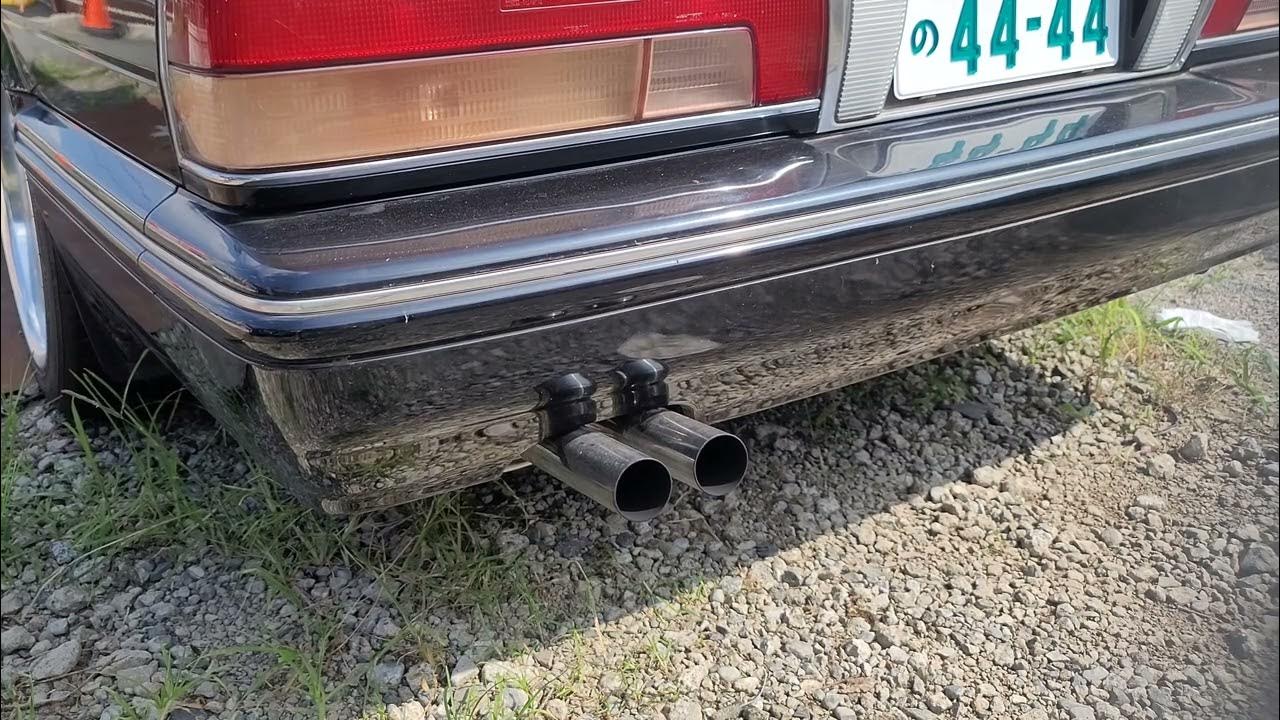 直管 吸い込みコール Y31グロリア VG20DET 2000cc ターボ ワンオフストレートマフラー エンジン始動 排気音 空ぶかし エキゾーストサウンド 2L 平成初期 - YouTube