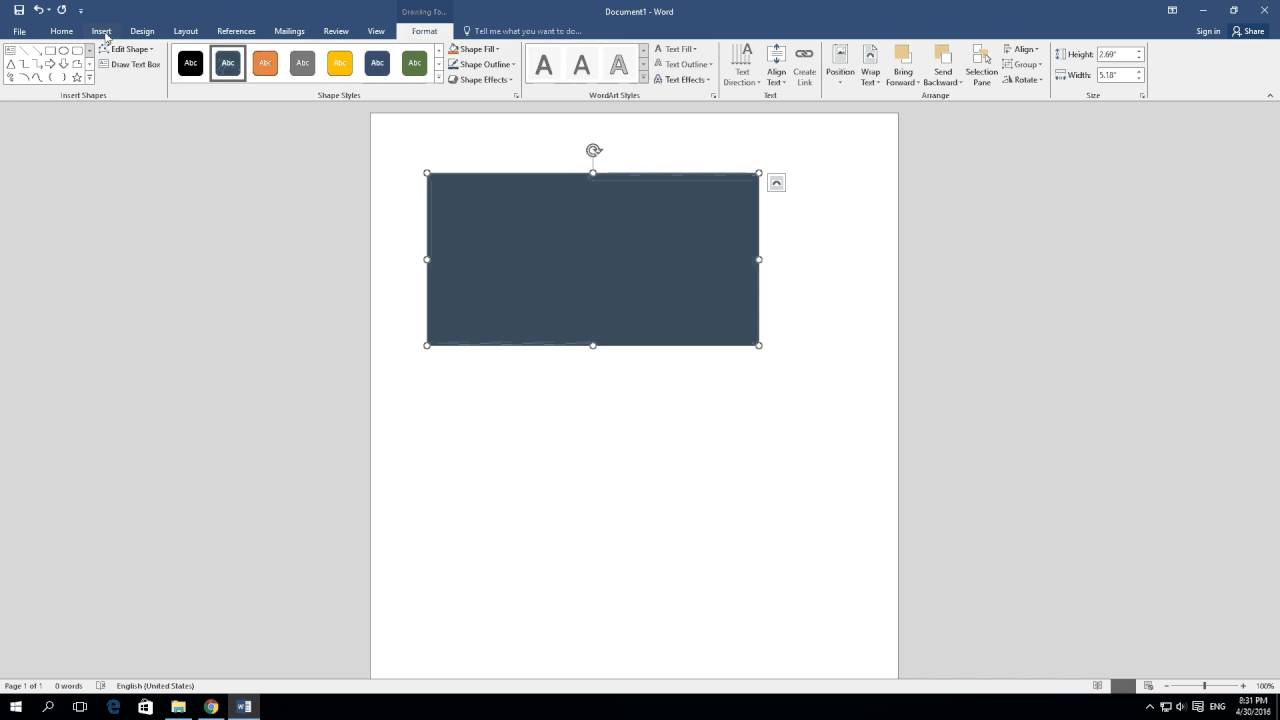 How To Insert Shapes In Word 2016 YouTube how-to-insert-shapes-in-word-2016-youtube