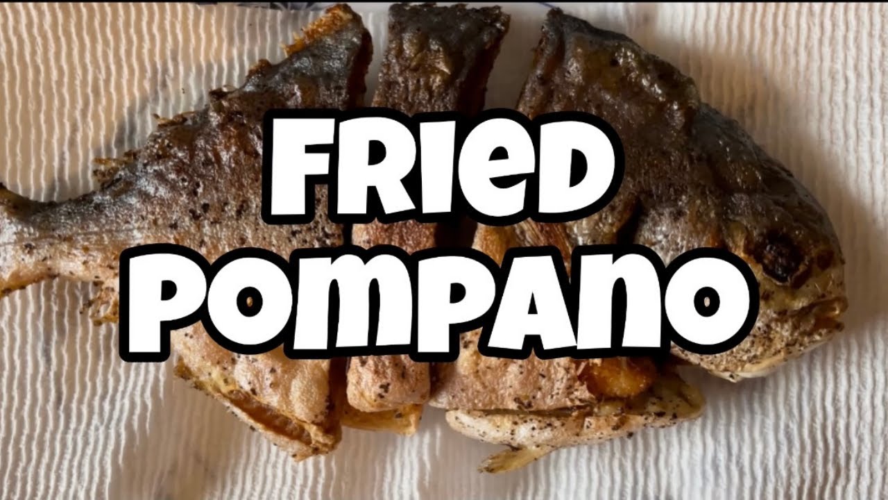 How to pan fried crispy pompano fish - YouTube