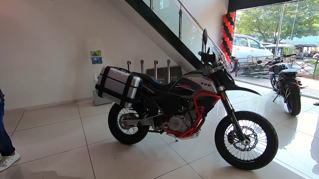 2018 SWM Superdual T Stock Exhaust - YouTube