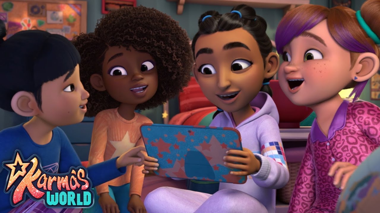 First Sleepover with Best Friends 💤🧸 Karma's World 🍿😴 Netflix - YouTube