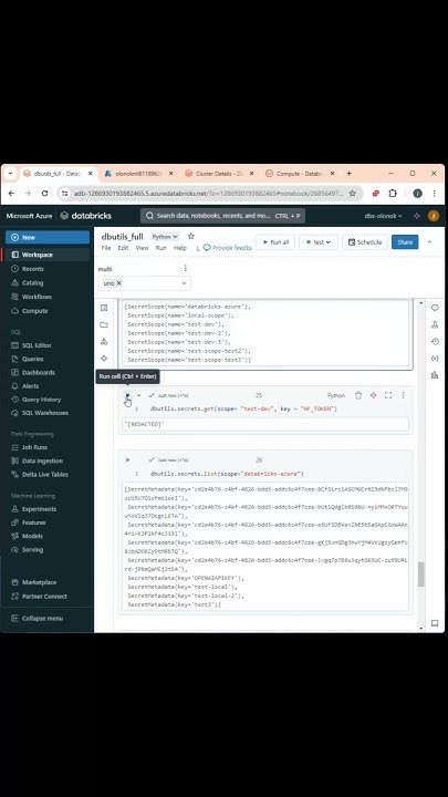 Databricks DButils: How to access your keys (Secrets Scopes or Azure Keyvault) - YouTube