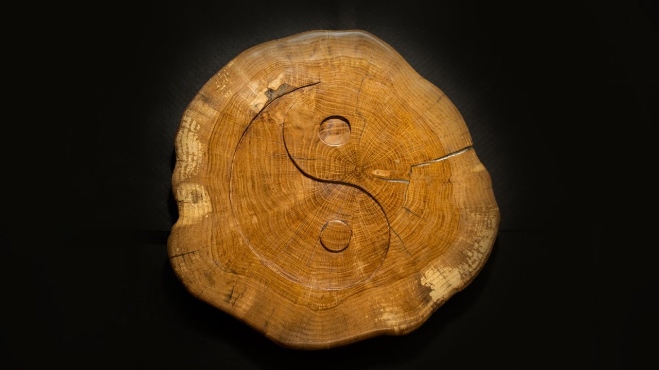 Wood Carving Yin Yang - YouTube