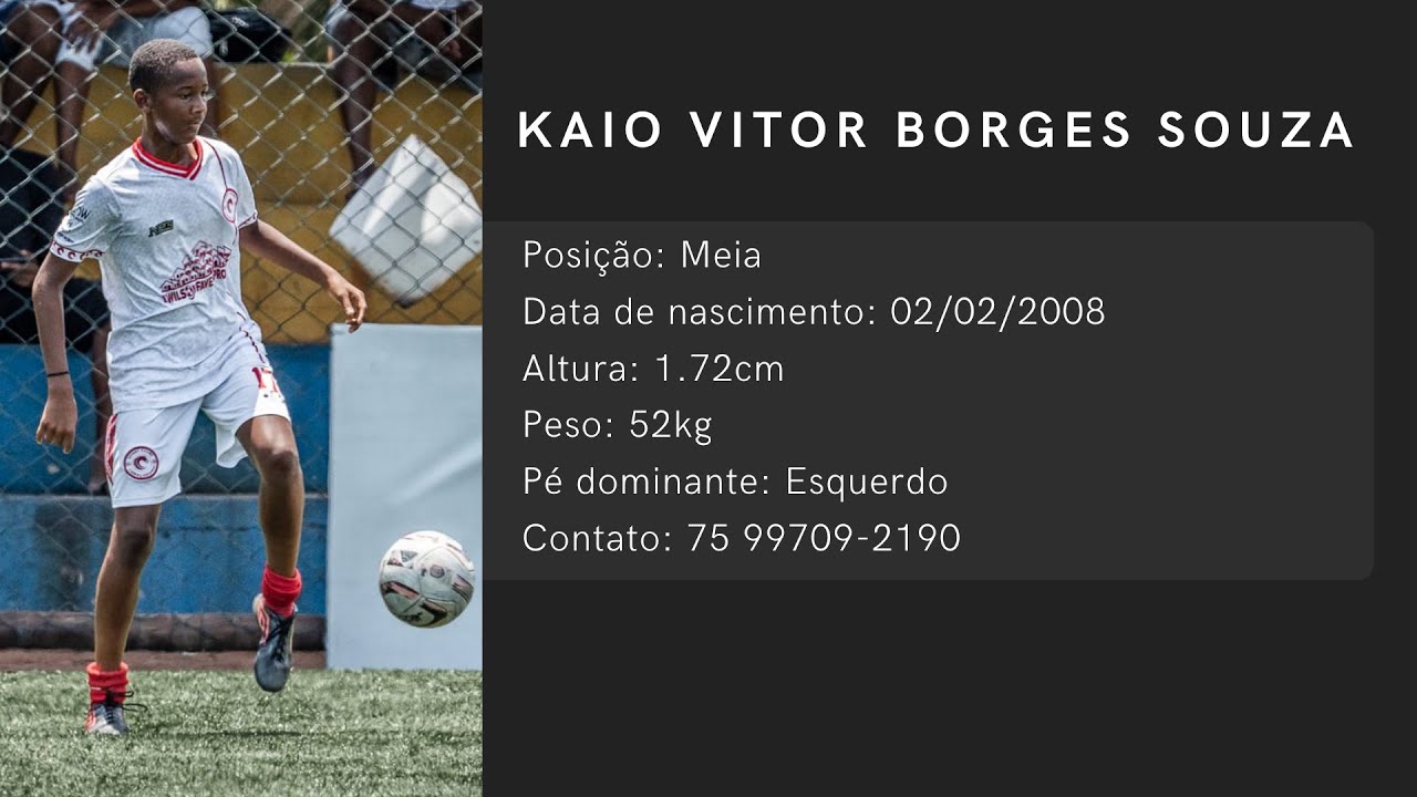 Kaio Vitor Borges Souza - Meia (2008) - YouTube