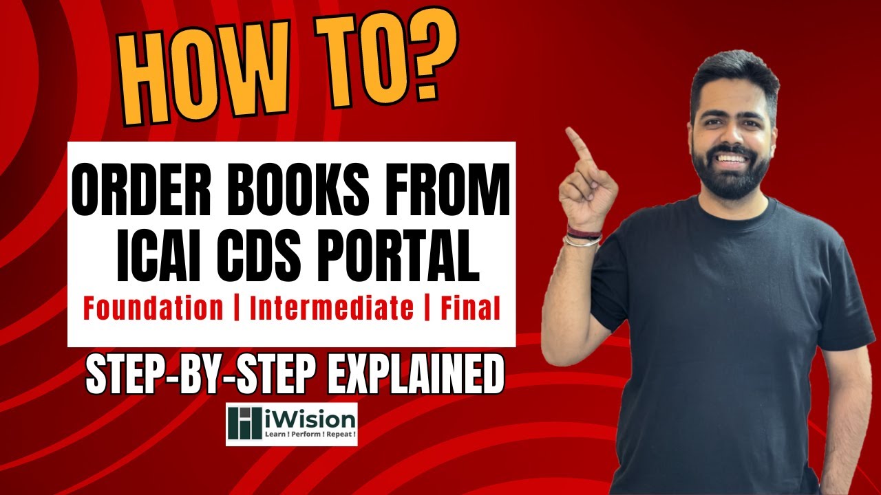 How to order books from ICAI for CA Foundation | CA Intermediate | CA ...