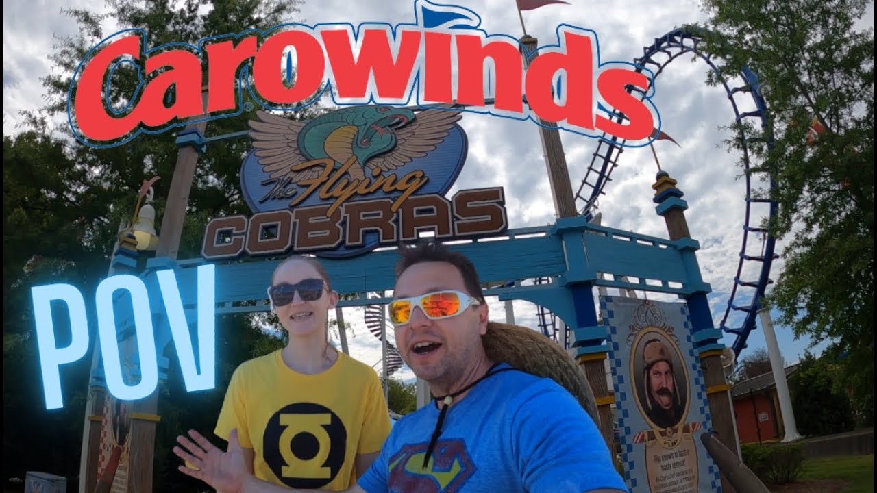 Flying Cobras Carowinds Boomerang Roller Coaster On-Ride POV Review ...