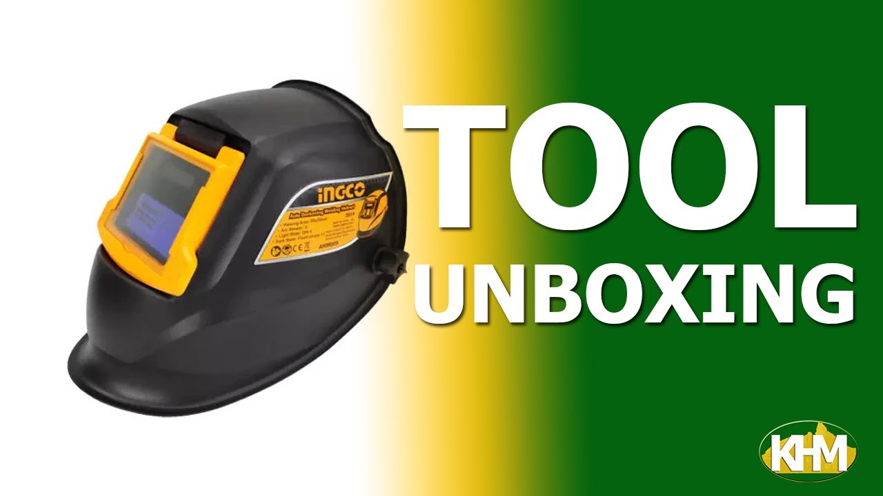 Ingco AHM009 Auto Darkening Helmet Quick Unboxing - YouTube