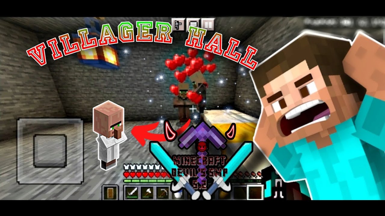 I made Villager Trading Hall in minecraft Devil's SMP S.2 - YouTube