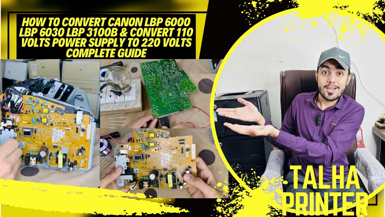 How To Convert Canon LBP6000 LBP6030 LBP3100B Convert 110 Volts Power how-to-convert-canon-lbp6000-lbp6030-lbp3100b-convert-110-volts-power