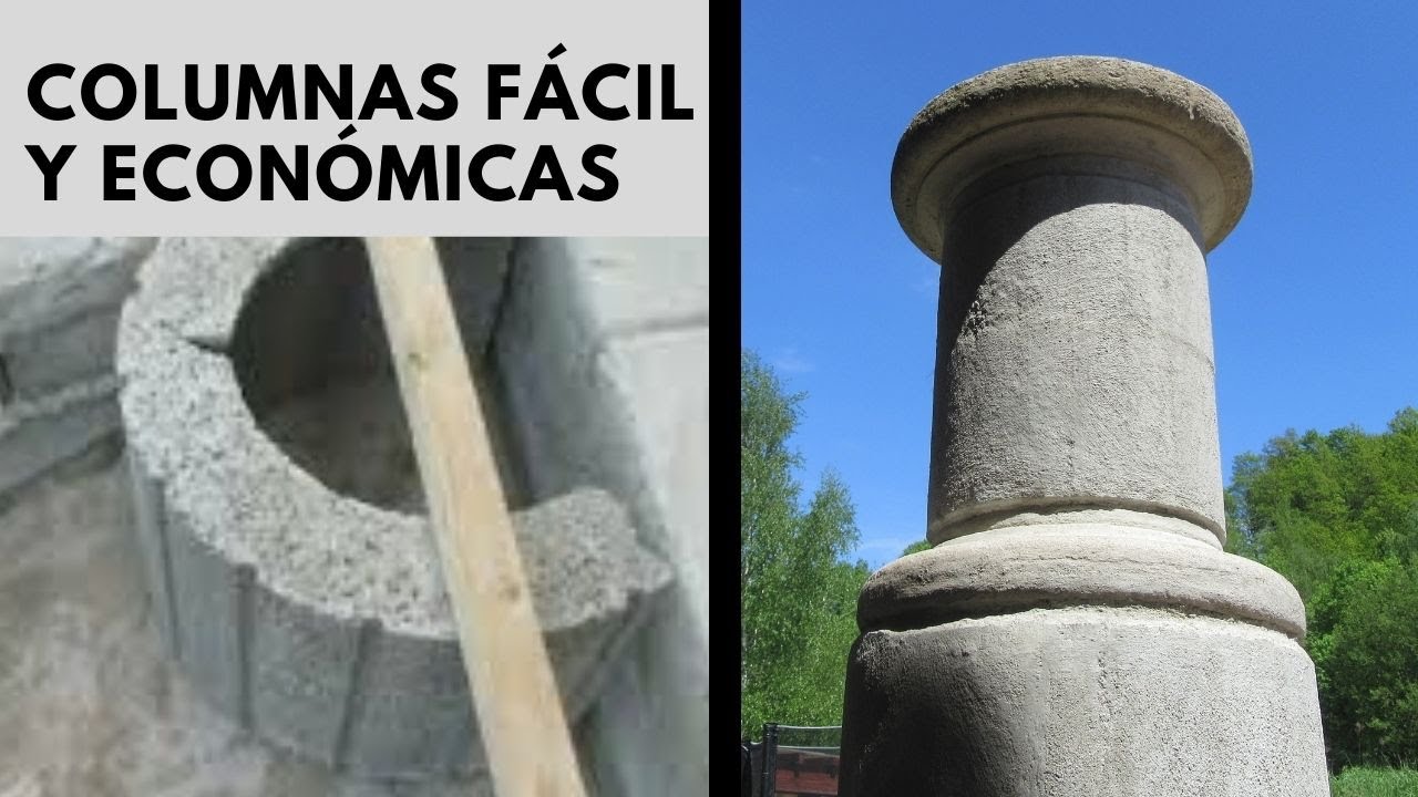 Cómo hacer una COLUMNA Haz tú mismo una columna de hormigón Columnas ...