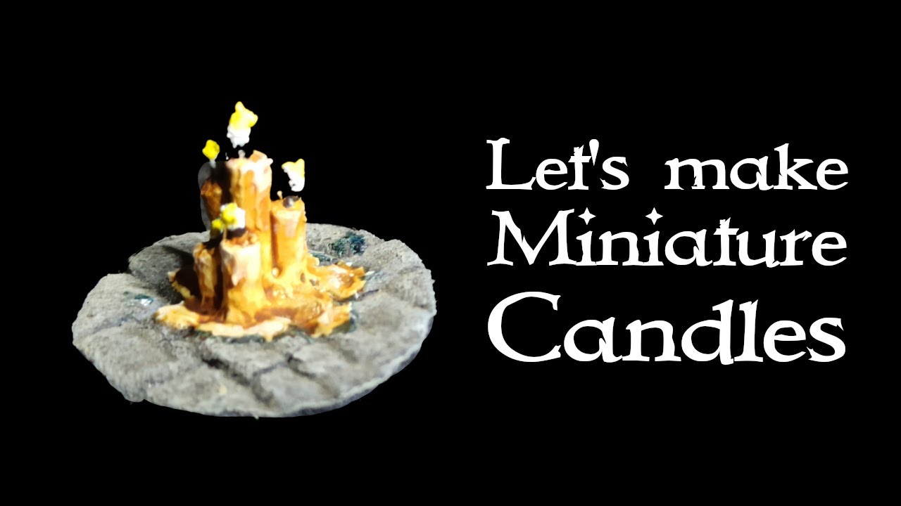 Easy miniature candles in minutes! - YouTube