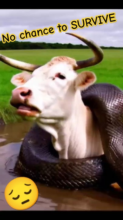Cow Caught by Giant Snake: This will shock you!😱 You Won’t Believe What ...