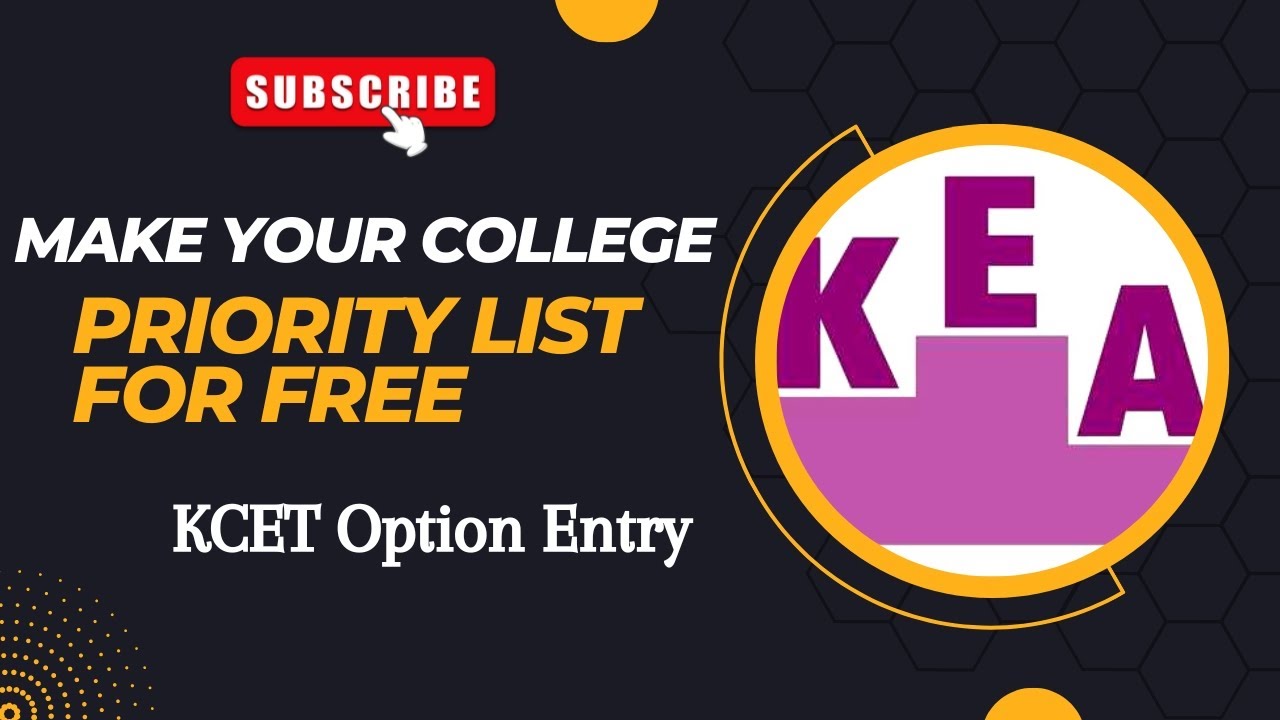 Free Priority College List For KCET Option Entry 2023 | List Of Best ...