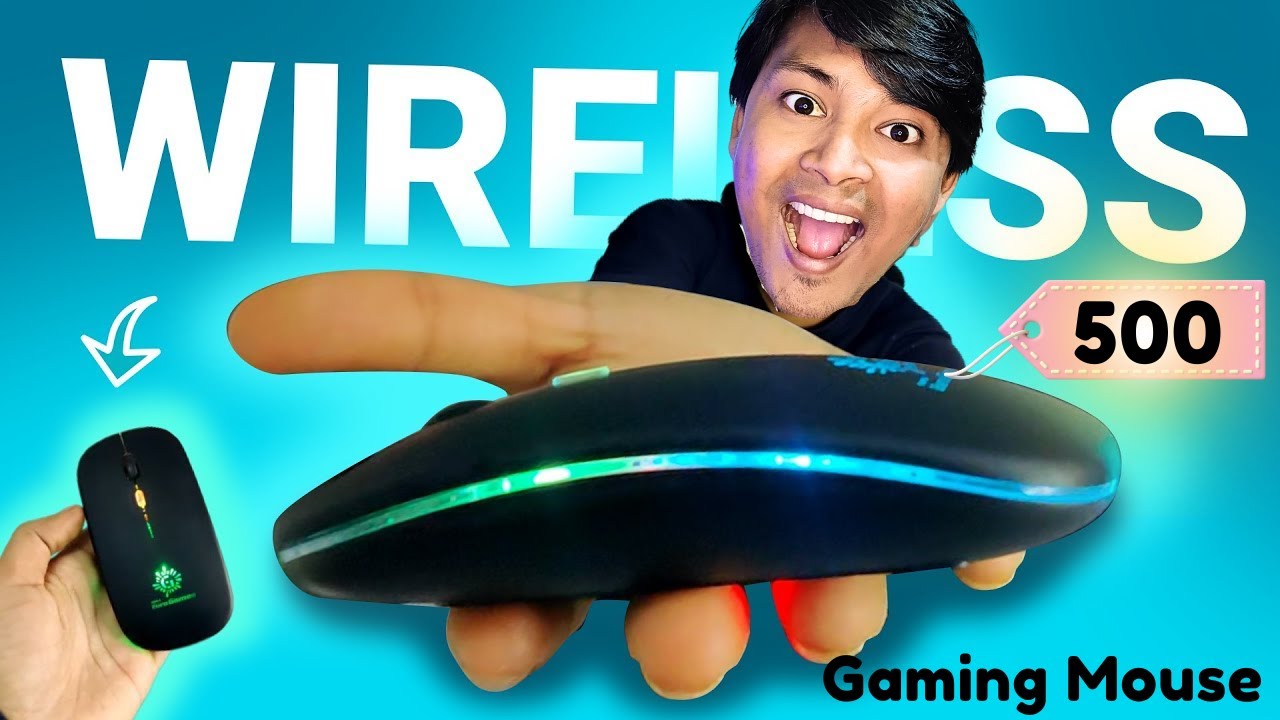 Cheapest Wireless Gaming Mouse Rs.475 with Backlit RGB | Rechargeable ...