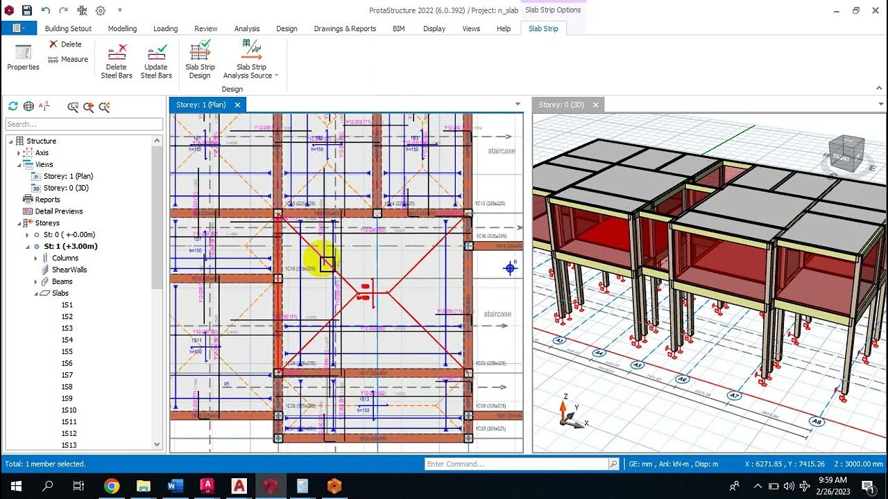 How To Create A Concealed Beam For Enhanced Slab Stiffness - Protastructure Tutorial - YouTube