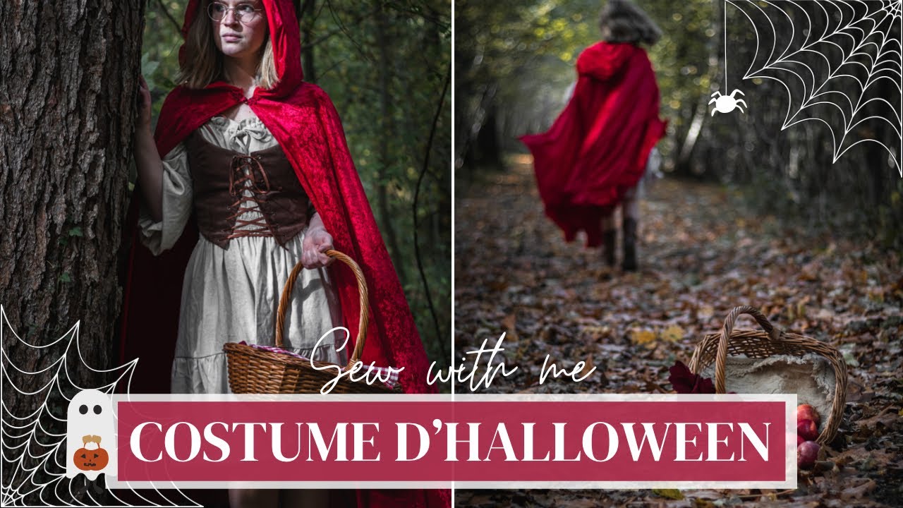 SEW WITH ME | Mon déguisement d'Halloween - Le Petit Chaperon Rouge ...