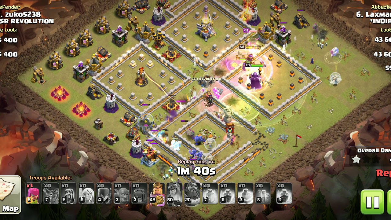 TH11 Max Base War attack strategy - YouTube