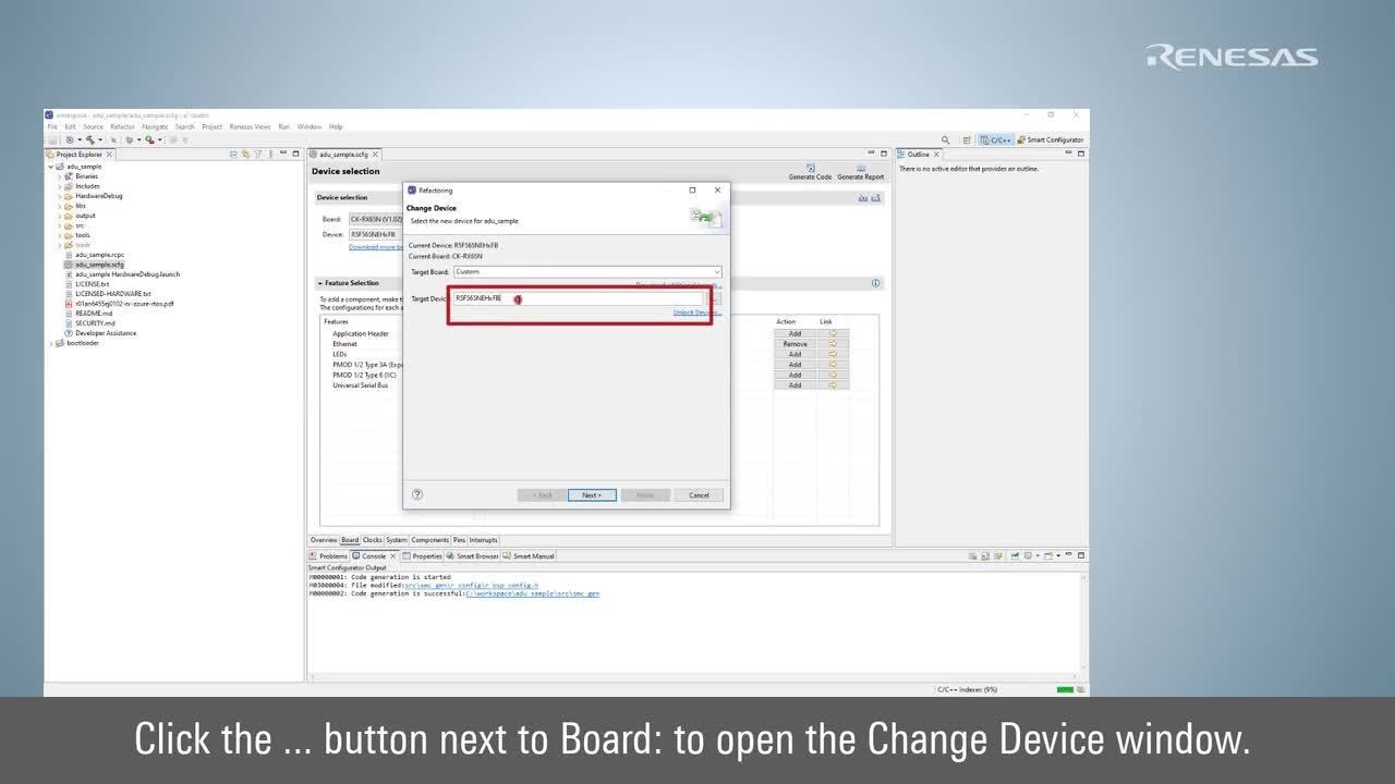 Azure RTOS Tutorial CK-RX65N (1/4) - Program build for ADU - YouTube