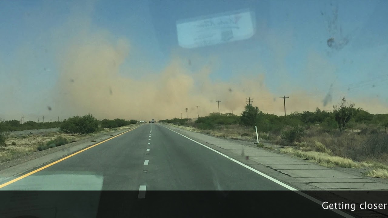 Driving through a Haboob (Sandstorm) in NM - YouTube