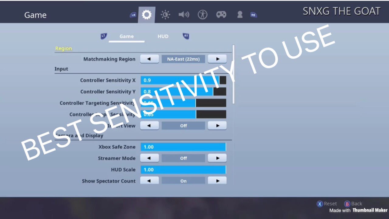Best Sensitivity For Fortnite Xbox One