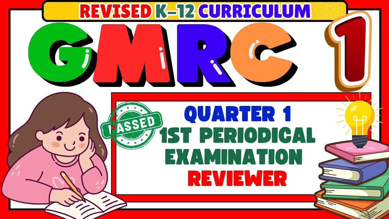 GMRC 1 FIRST QUARTER PERIODICAL TEST REVIEWER #reviewer #grade1 #exam # ...