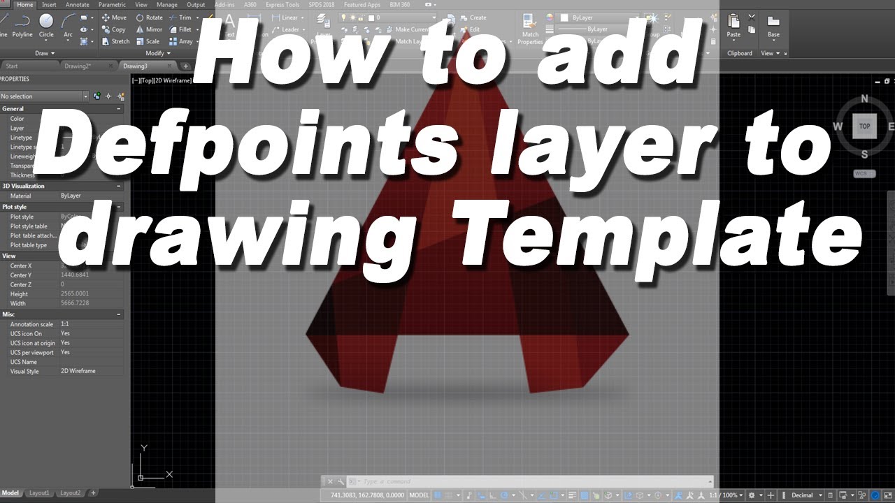 How To Add Defpoints Layer To Your Template In Autodesk Autocad YouTube How To Add Defpoints Layer To Your Template In Autodesk Autocad YouTube