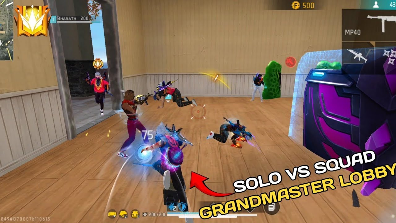 Solo rule in map 😎 Grandmaster squad 😱 KANNADIGA 😉 1 vs 4 Gameplay ...