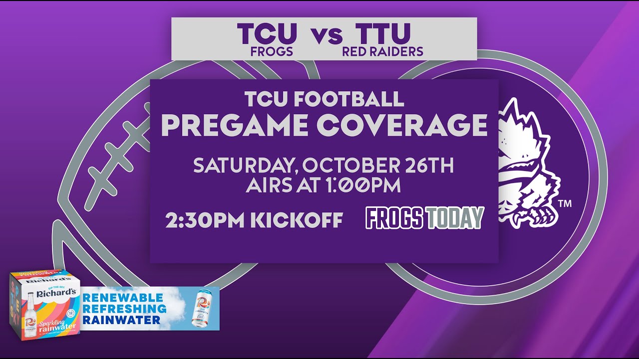 Frogs Today Football Pre-Game Show: TCU vs Texas Tech - YouTube