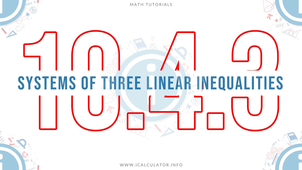 10.4.3 - Systems of Three Linear Inequalities - YouTube