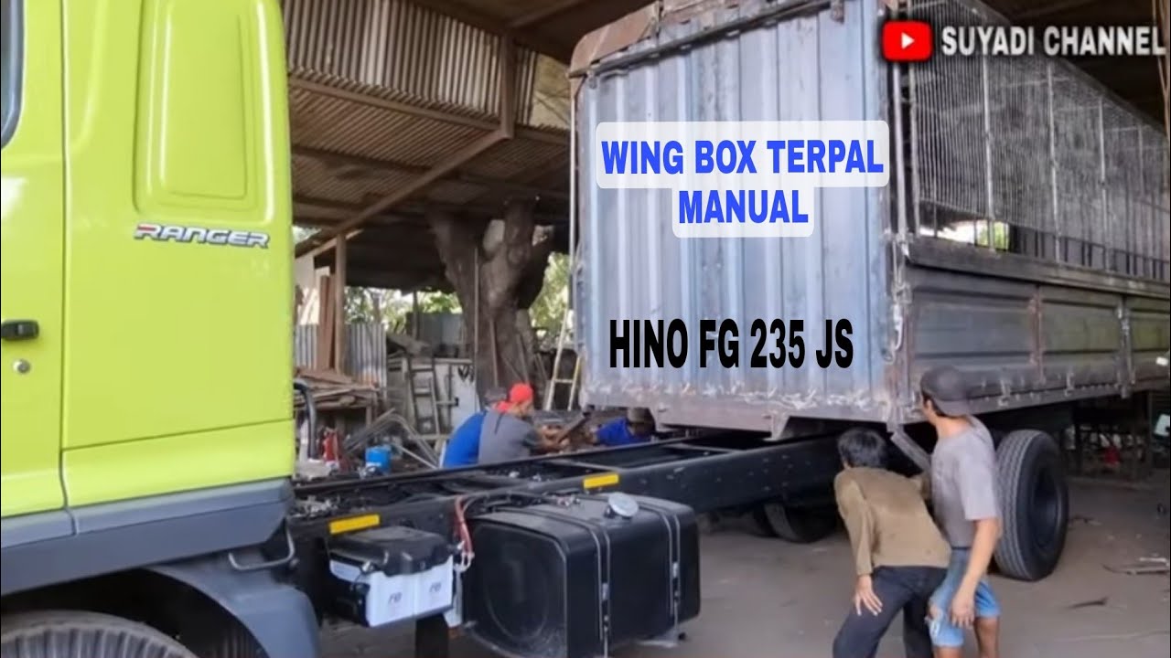 ternyata lebih susah buat wing box manual terpal dari pada system ...