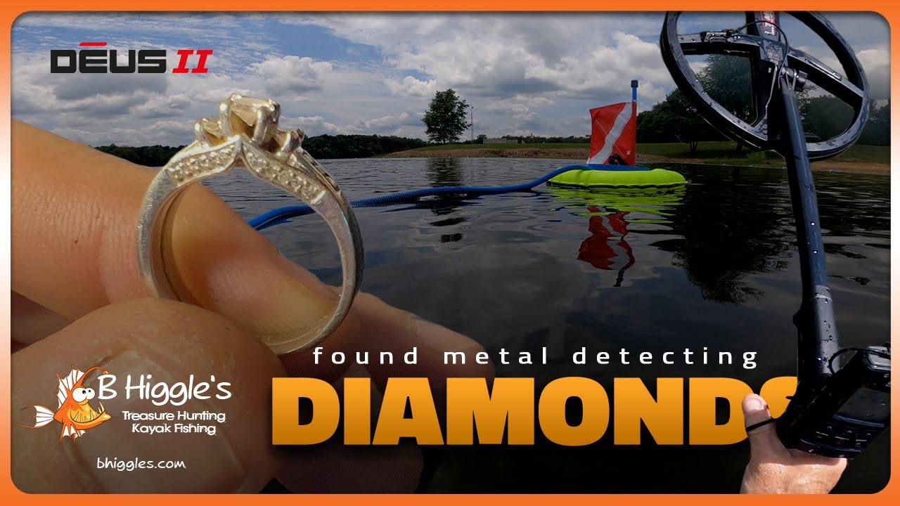 HUGE DIAMOND RING FOUND Beach Metal Detecting a Lake + FIRST DIVE EVER ...