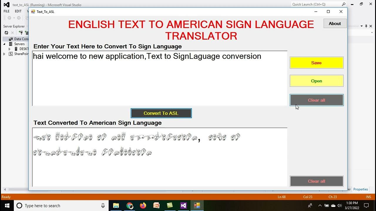 Text to Sign Language converter for smart class interaction - YouTube