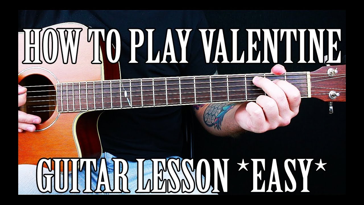 How to Play "Valentine" by XXXTentacion on Guitar *TUTORIAL* - YouTube