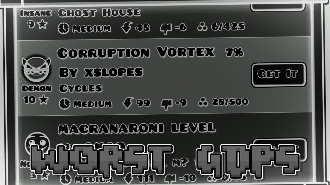 The Worst Levels On The Worst GDPS - YouTube