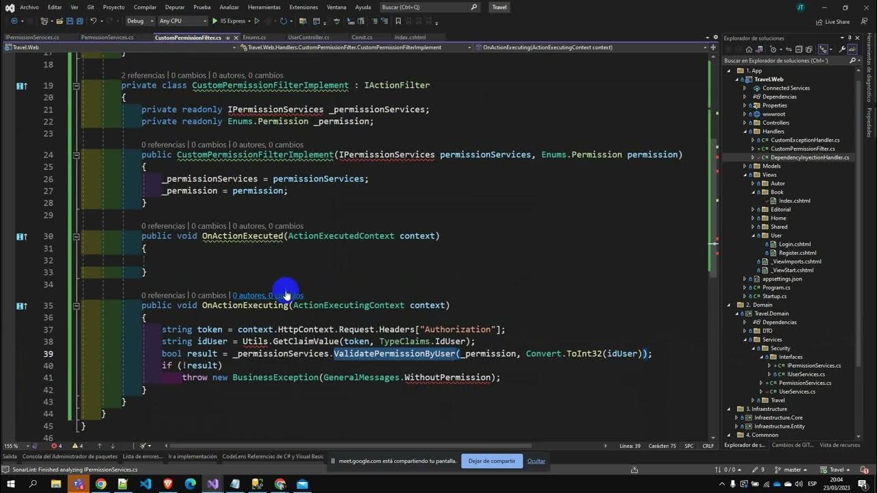 MVC Net Core Permisos de Acceso Back - YouTube