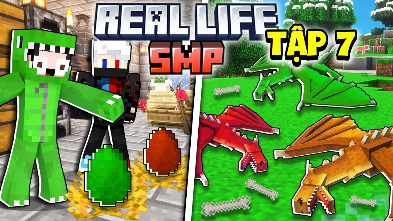 Minecraft Real Life SMP * TẬP 7 | ẤP TRỨNG RỒNG VÀ TRỞ THÀNH HIỆP SĨ ...