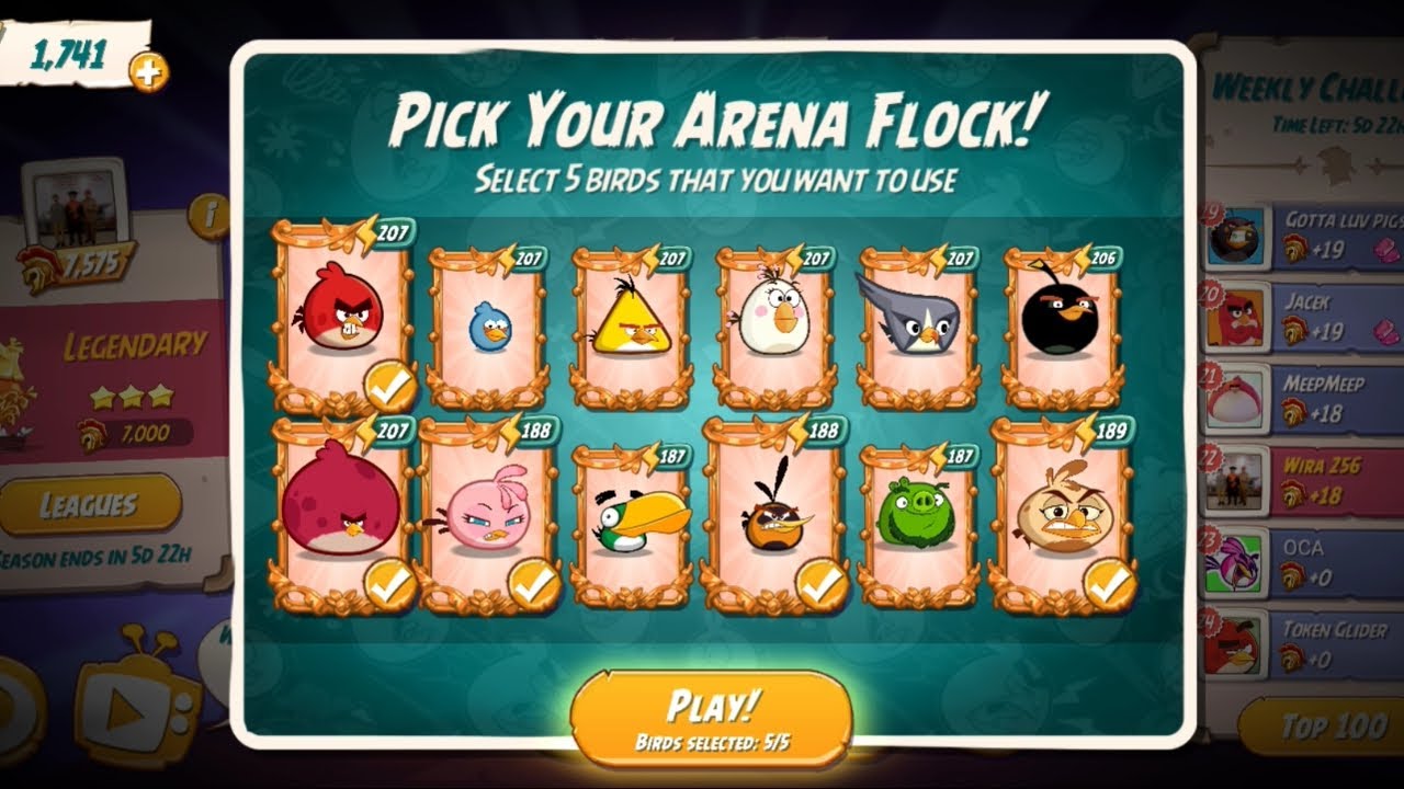 Angry Birds 2: How to select the best birds in Pick Your Arena Flock ...