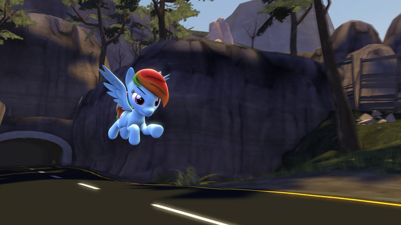Rainbow Dash flying - YouTube