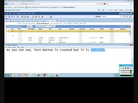 Siebel eScript Example- Enable Button - YouTube