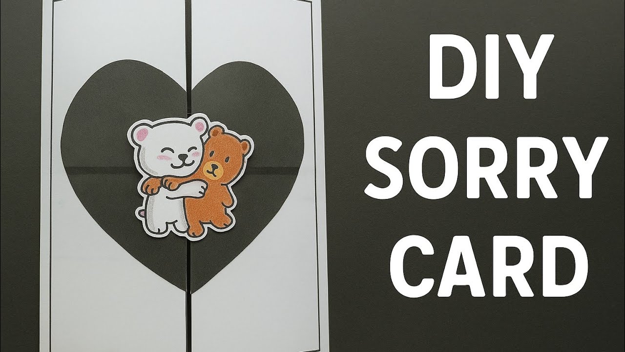 DIY Sorry Card || Sorry Card Tutorial || Handmade Sorry Card - YouTube