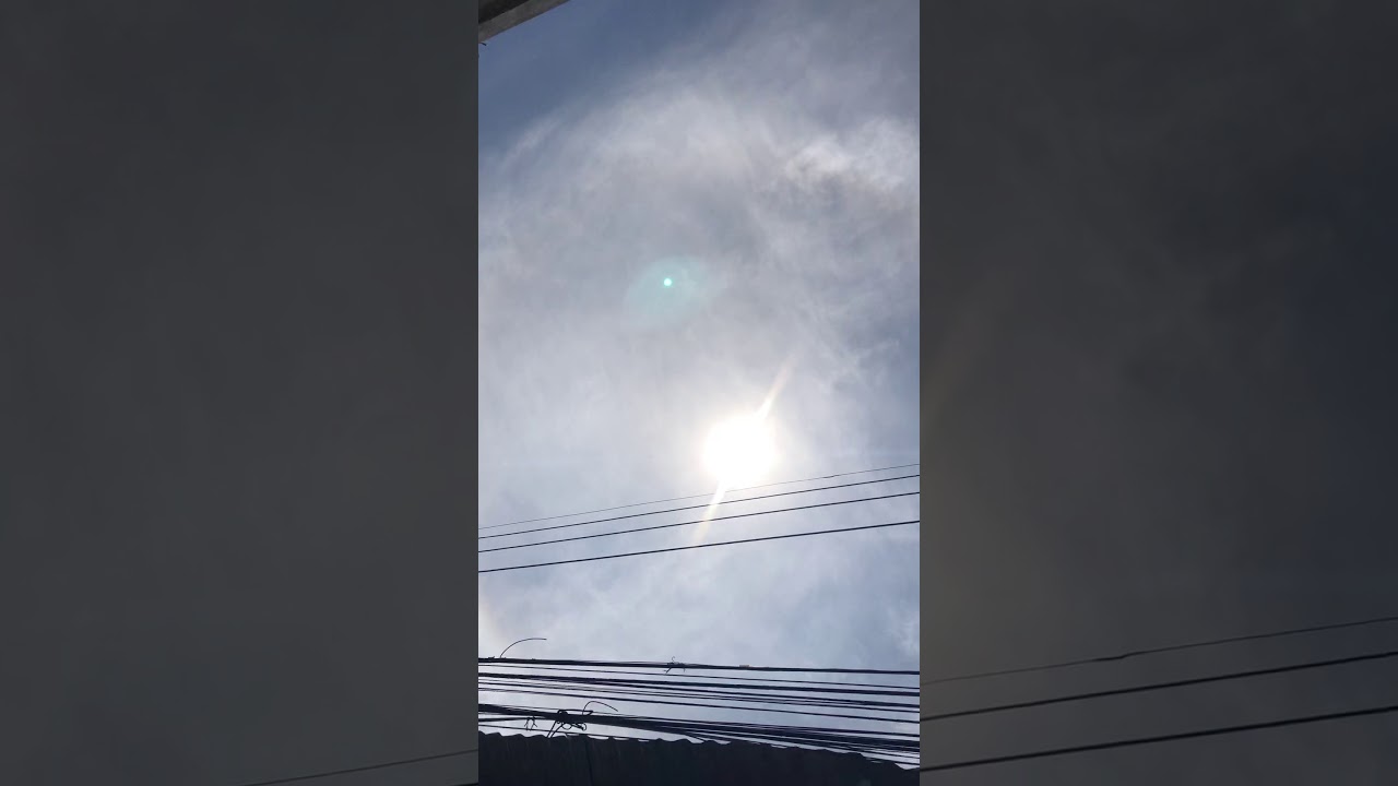 Aro solar en Ecuador y objeto no densificado avistando el aro - YouTube