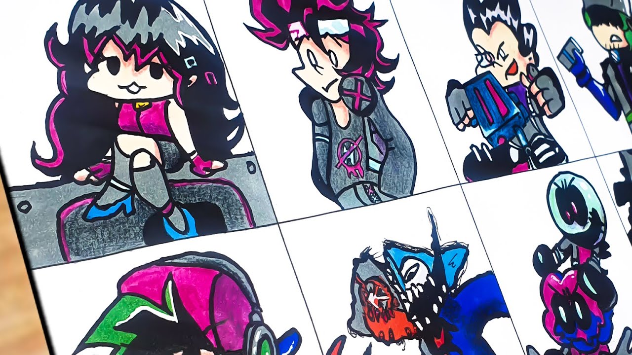 FNF - Drawing NEO mods | Drawing Neonight, Spookeez, Pico in Friday ...