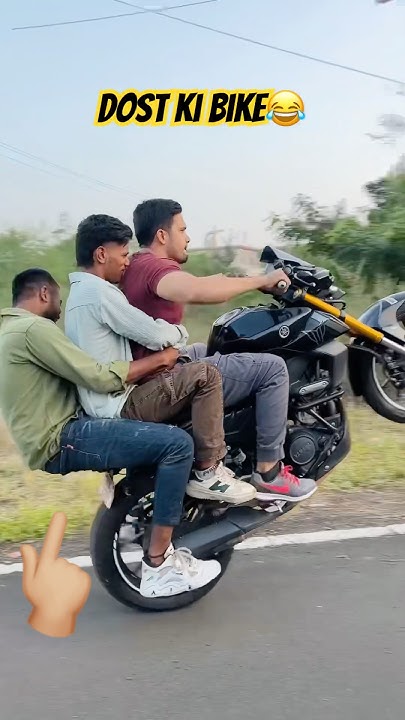 Khud ki BIKE vs Dost ki BIKE😂 #farazstuntrider #superbikes #hayabusa #sportbike - YouTube