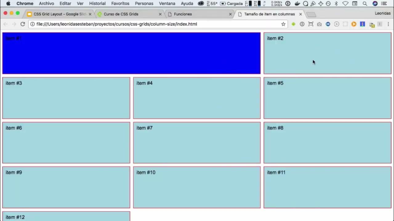#6 𝗗𝗲𝗳𝗶𝗻𝗶𝗲𝗻𝗱𝗼 𝗲𝗹 𝘁𝗮𝗺𝗮ñ𝗼 𝗱𝗲 𝗹𝗮𝘀 𝗰𝗼𝗹𝘂𝗺𝗻𝗮𝘀 𝗱𝗲𝗻𝘁𝗿𝗼 𝗱𝗲 𝘂𝗻 𝗴𝗿𝗶𝗱 𝗲𝗻 𝗖𝘂𝗿𝘀𝗼 𝗱𝗲 𝗖𝗦𝗦 𝗚𝗿𝗶𝗱 𝗟𝗮𝘆𝗼𝘂𝘁 - YouTube