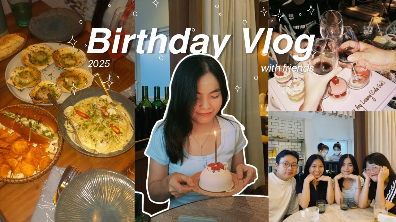 BIRTHDAY VLOG🎂💖 | celebrations with friends, seafood, drinks, cakes 🎉🥂 ...