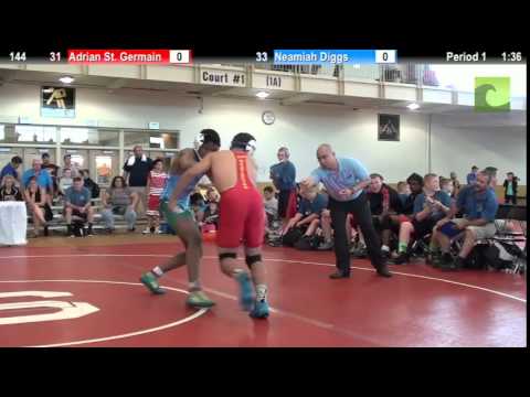 144 f, Adrian St Germain, Washington vs Neamiah Diggs, Pennsylvania ...